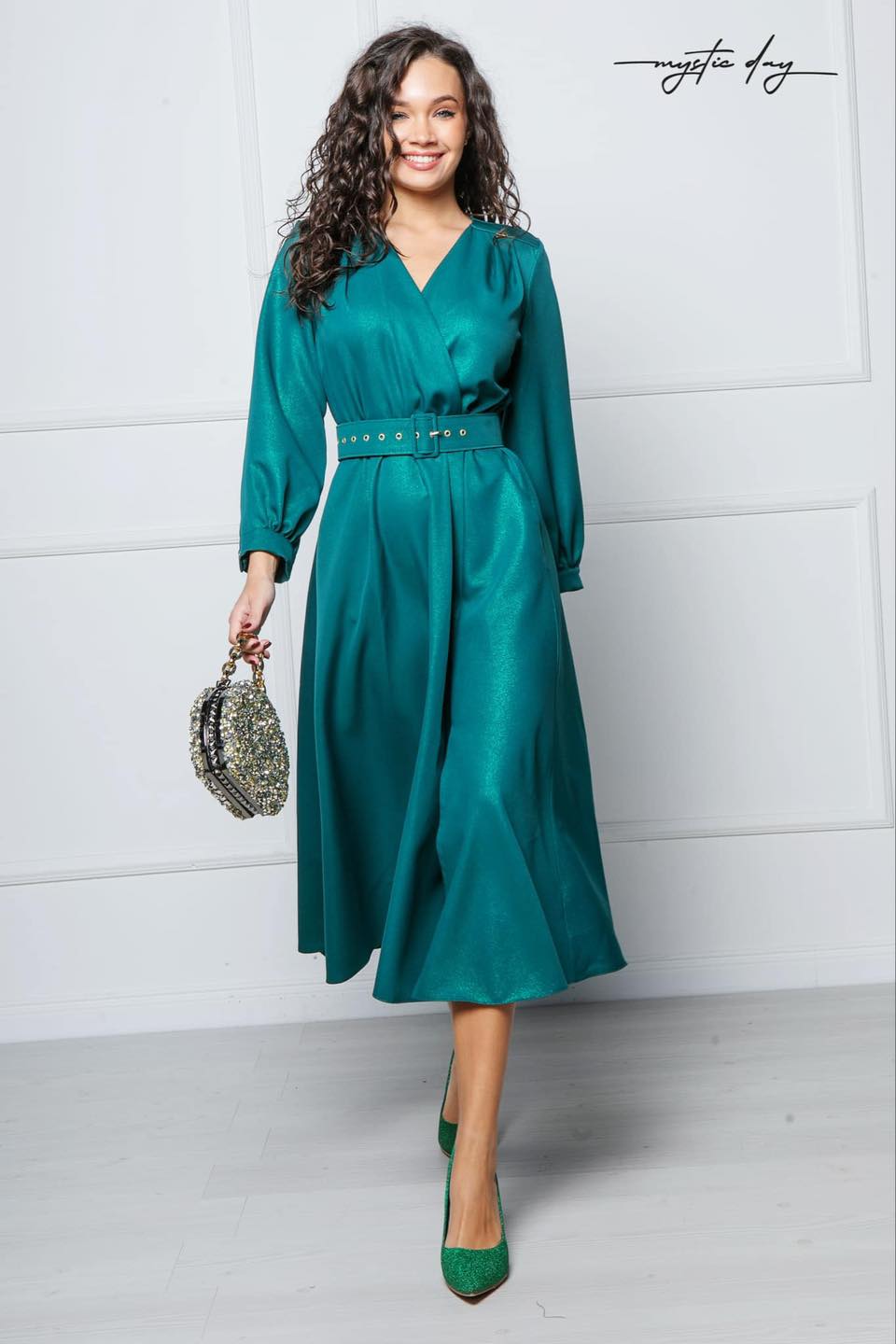 Mystic Day Csillogós Gréti Ruha / smaragdzöld / – Mystic Day Kecskemét